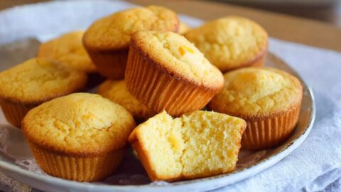 3-Ingredient Cornbread Muffins (No Eggs, No Milk) - Southern Parm